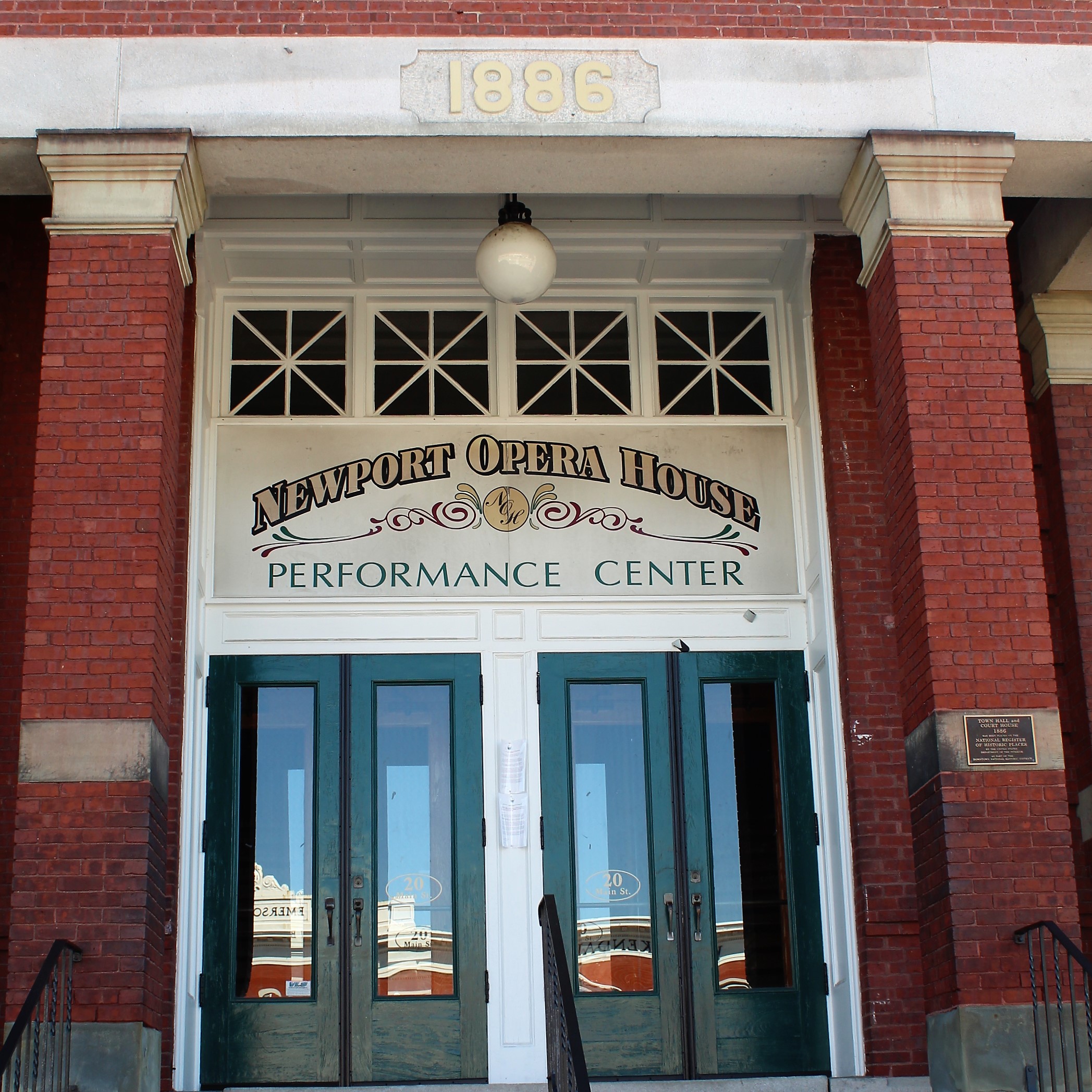 opera hs entrance – Newport, NH Historical Society